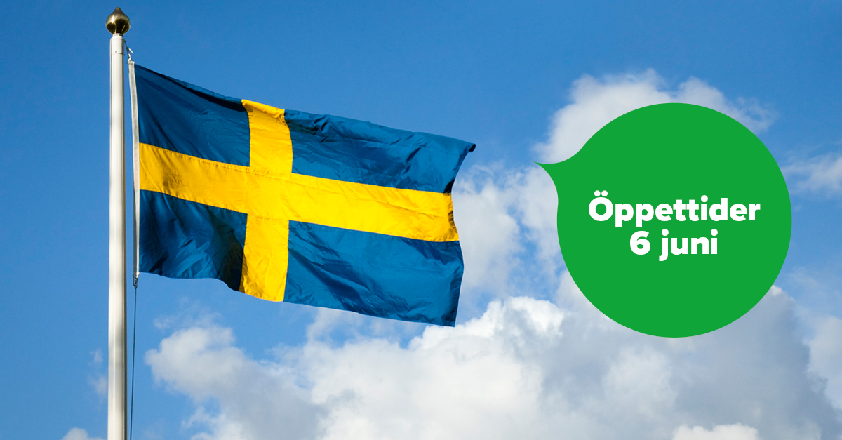 Öppettider 6 juni - Sveriges nationaldag - Rambo AB