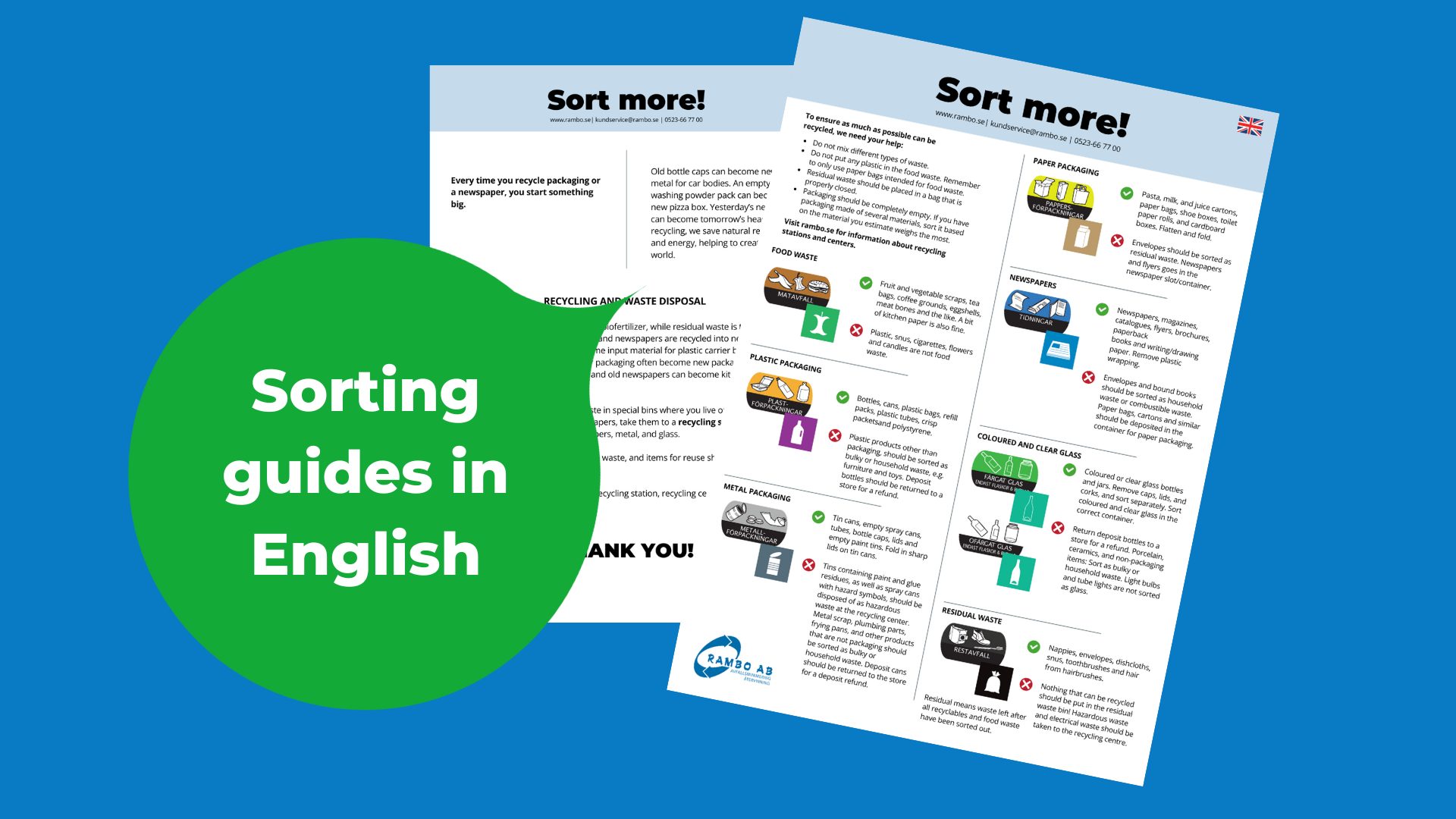 Sorting guide in English! - Rambo AB